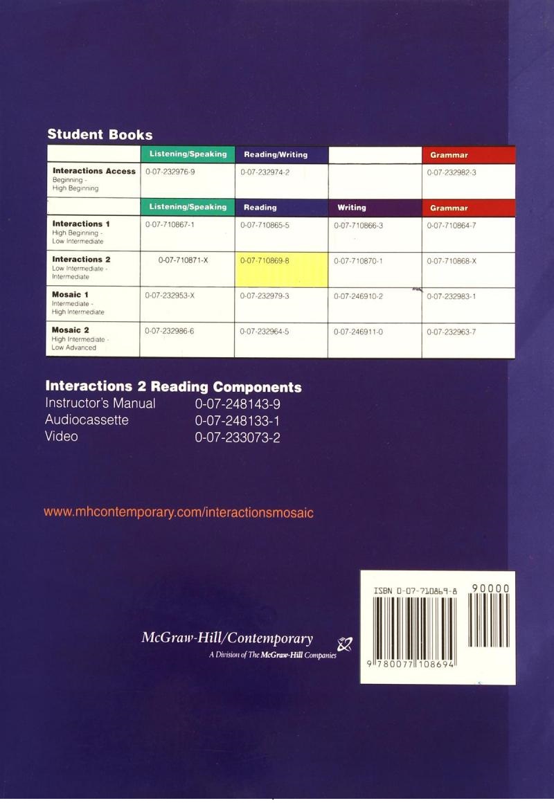 Interactions 2 Reading 4th Edition | با 50٪ تخفیف | کتابسرای دنیای زبان