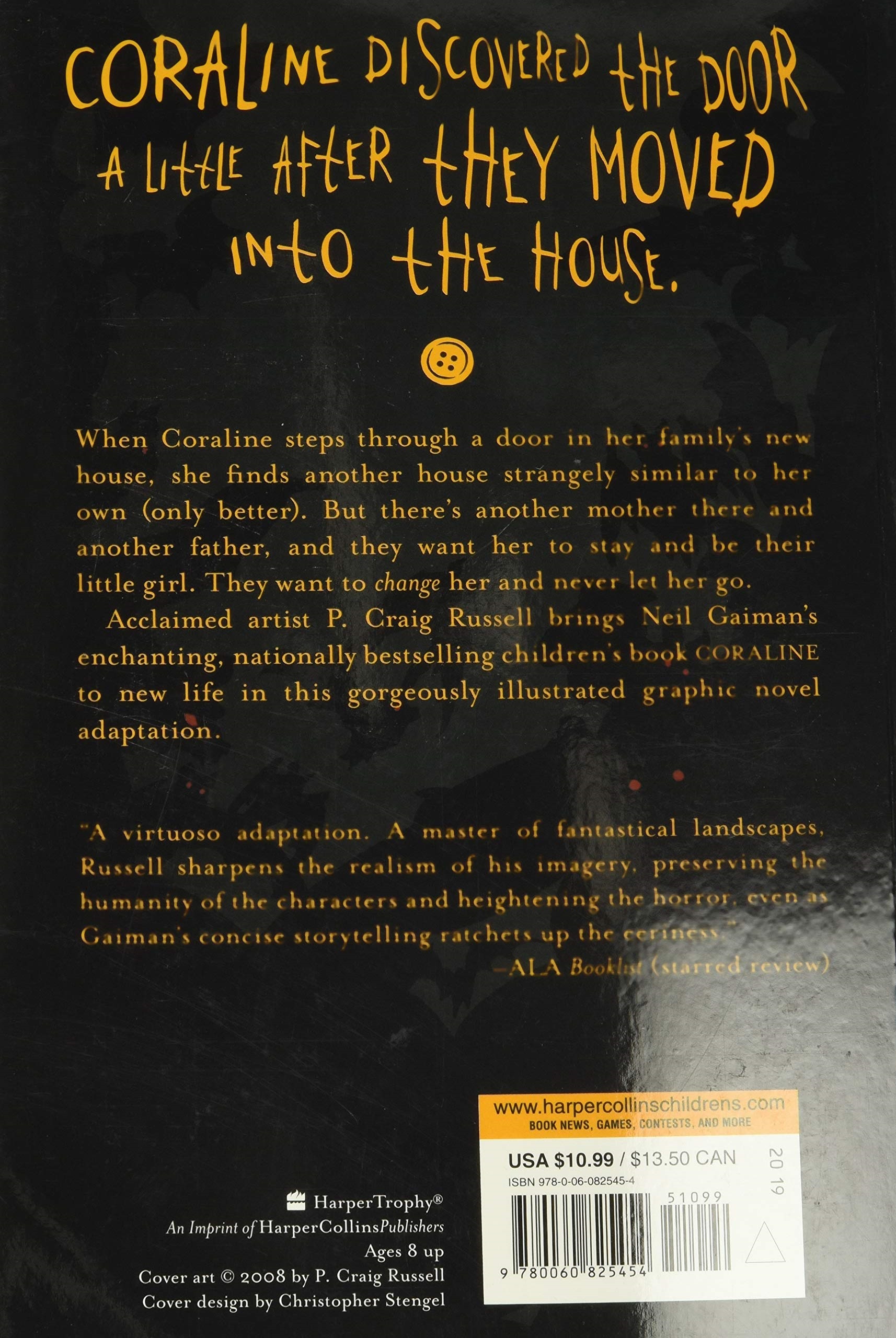 کتاب Coraline - با 50٪ تخفیف - کتابسرای دنیای زبان - خرید کتاب رمان انگلیسی